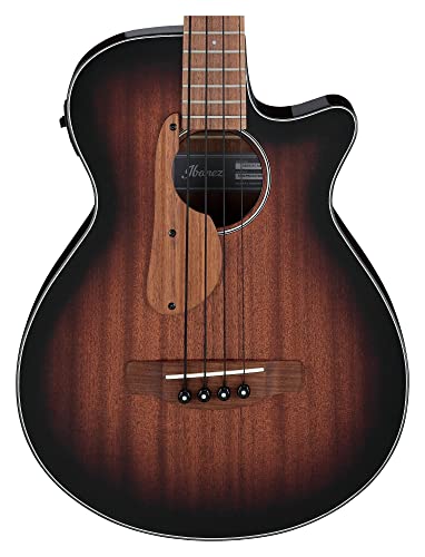 Ibanez AEGB24E Acoustic Electric Bass, Mahogany Sunburst Gloss