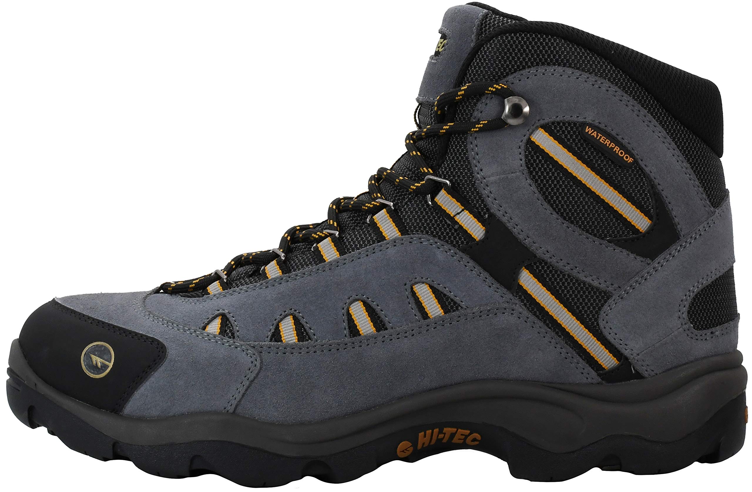 HI-TEC Men's Bandera Mid Waterproof Cool Grey/Gold Hiking Boot 10 M US