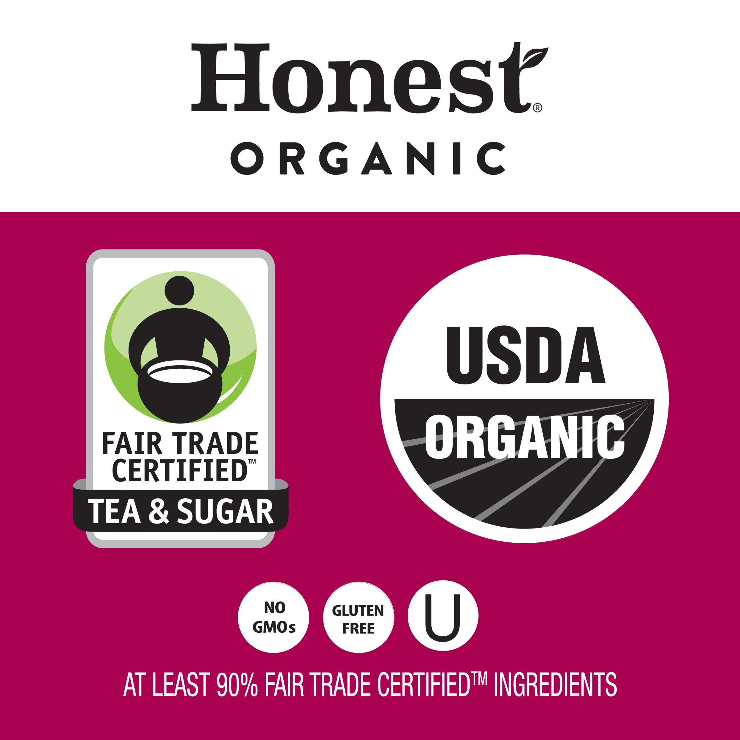 Honest tea Organic Fair Trade Berry Hibiscus Flavored Herbal Tea, 16.9 fl Oz (Pack of 12)