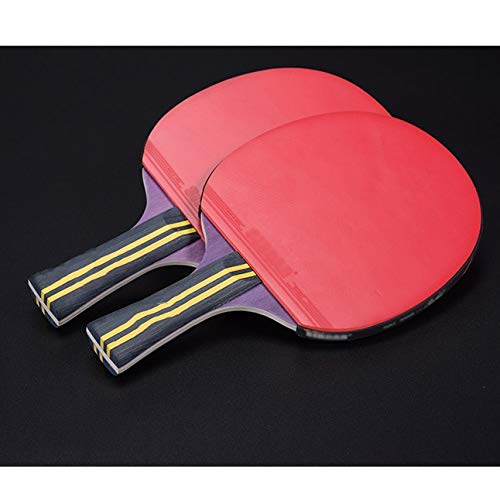 Hewen-Ping Pong Set 4 Star Ping Pong Paddle Table Tennis Racket Ping Pong Bat Set with 2 Rackets, 3 Balls Table Tennis Bat (Size : Short)
