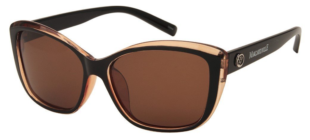 Margaritaville womens Margaritaville Havana Daydreamin Polarized Rectangular Sunglasses Sunglasses, Brown, 55 mm US