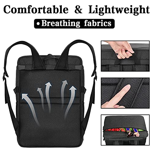 Insulated Cooler Backpack Leakproof Backpack Cooler 45 Can Large Soft Cooler Bag to Picnic Travel for Men Women (Black-grey)