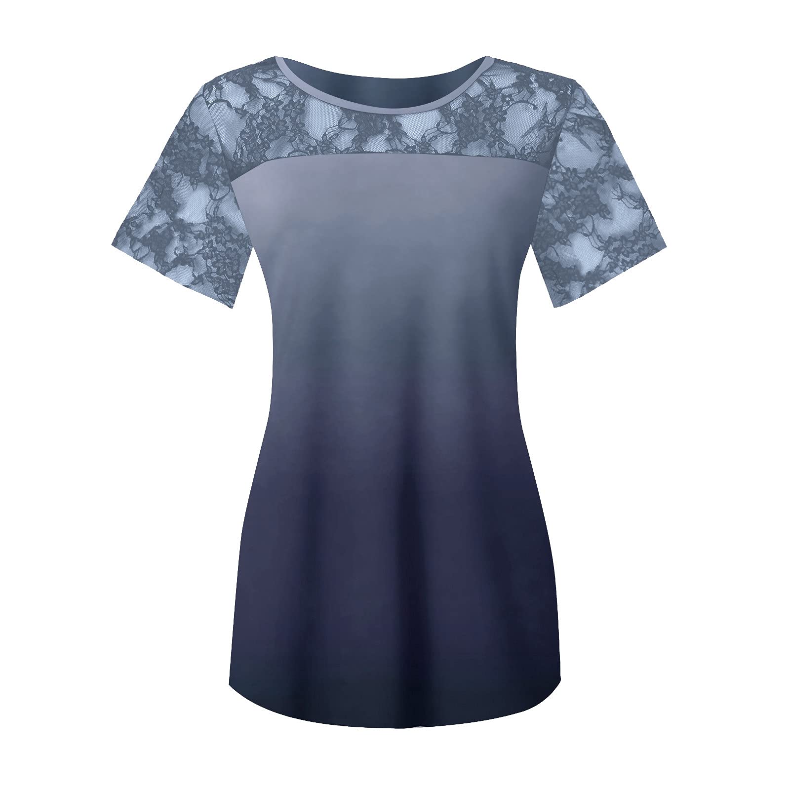 lnmuld Womens Blouse Blouses Shirt Active Shirts Women Short Sleeve Grey