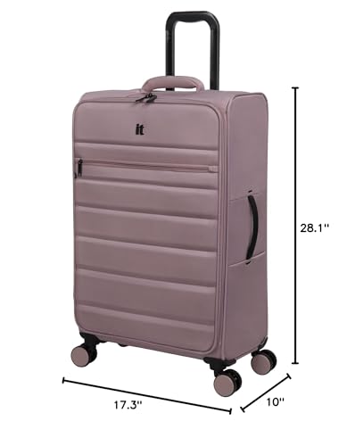 it luggage Accuracy 28" Softside Checked 8 Wheel Spinner, Soft Pink