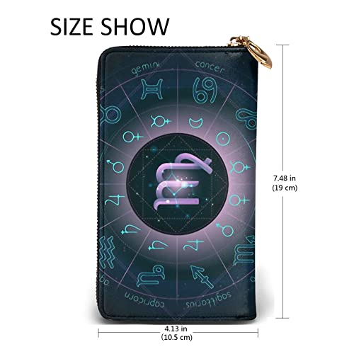 Long Handbag Virgo Fashion Purse Clutch Credit Card Holder Organizer Ladies Leather Wallet