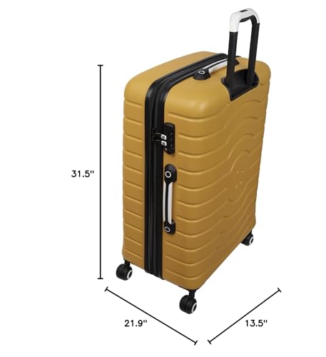 it luggage Intervolve 32" Hardside Checked 8 Wheel Expandable Spinner, Old Gold