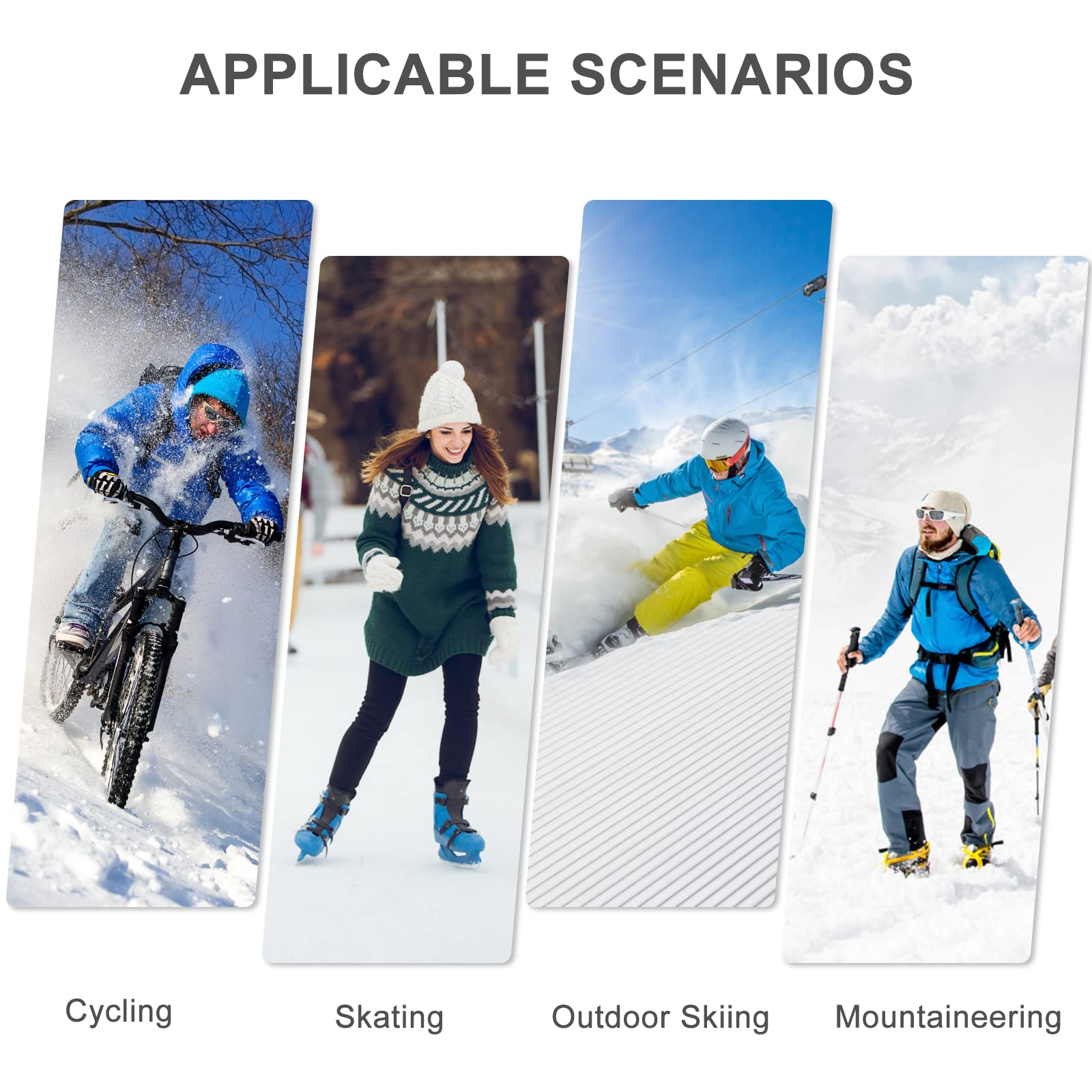 KUYOU Ski Socks 2 Pair Skiing Socks OTC Women Men Thermal Knee High Warm Winter Snow Skating Snowboarding Socks Merino Wool