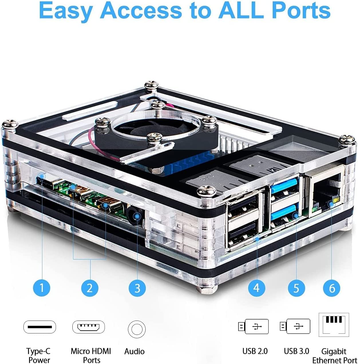 MarsKit Raspberry Pi 4 Model B Starter Kit-128GB Edition/Raspberry Pi 4 Mddel B (4GB RAM) /Raspberry Pi OS Pre-Installed