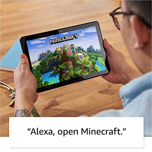 Introducing Fire HD 10 Plus tablet, 10.1", 1080p Full HD, 64 GB, latest model (2021 release), Slate, without lockscreen ads