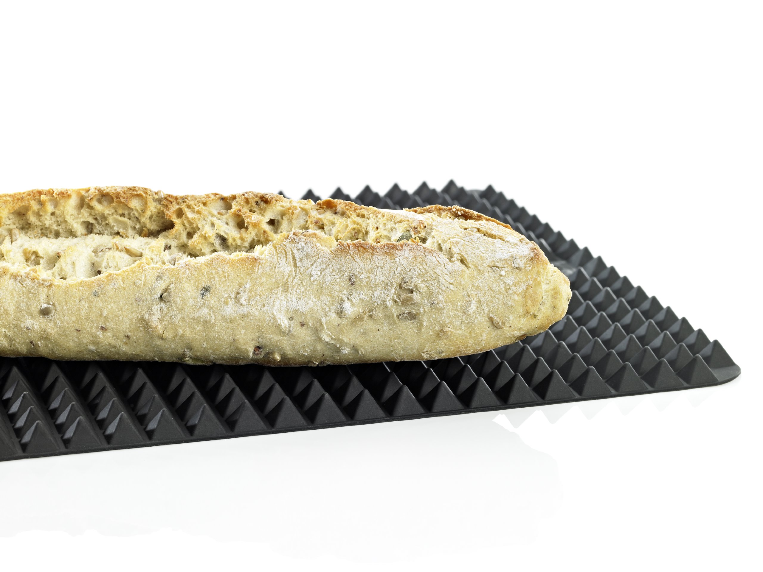 Lurch Germany Flexiform Fat-Reducing Pyramid Silicone Baking Mat 16.1 x 11.4 Inch - Black