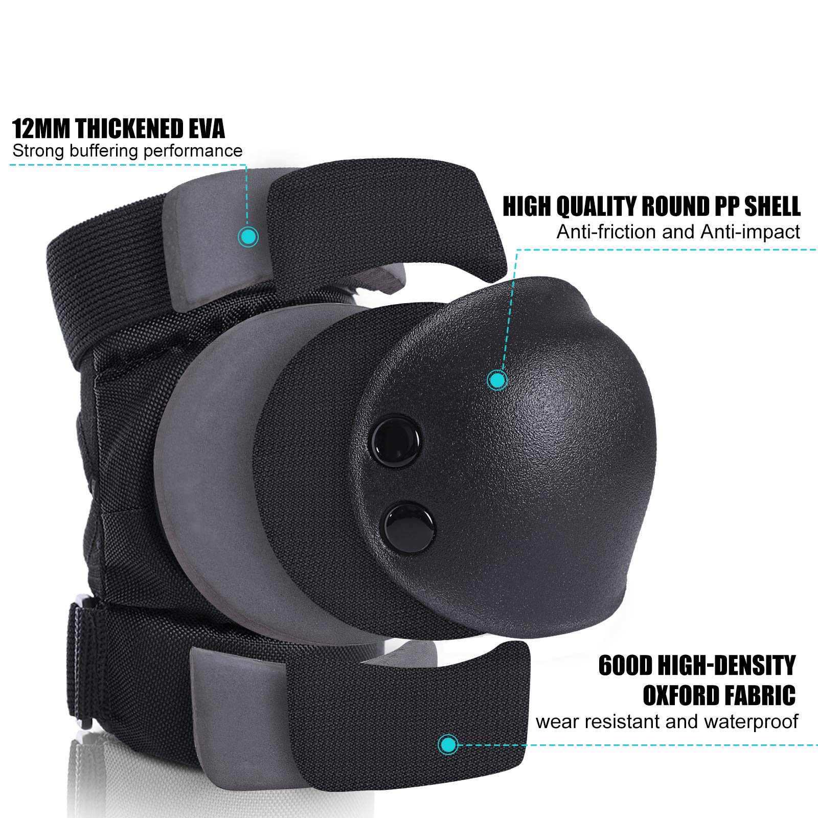 Kids/Youth Elbow Pads Knee Pads with Wrist Guards Protective Gear Skateboarding Pads Roller Skating Derby Bicycle Inline Skating Scooter Riding Hoverboards Bike Longboarding