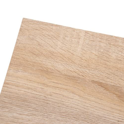 HEMOTONE Wooden Computer Desk with 1 Drawer and 1 Keyboard Tray, Industrial Style Home Office Study Desk Rectangular Writing Desk(Color:Oak)