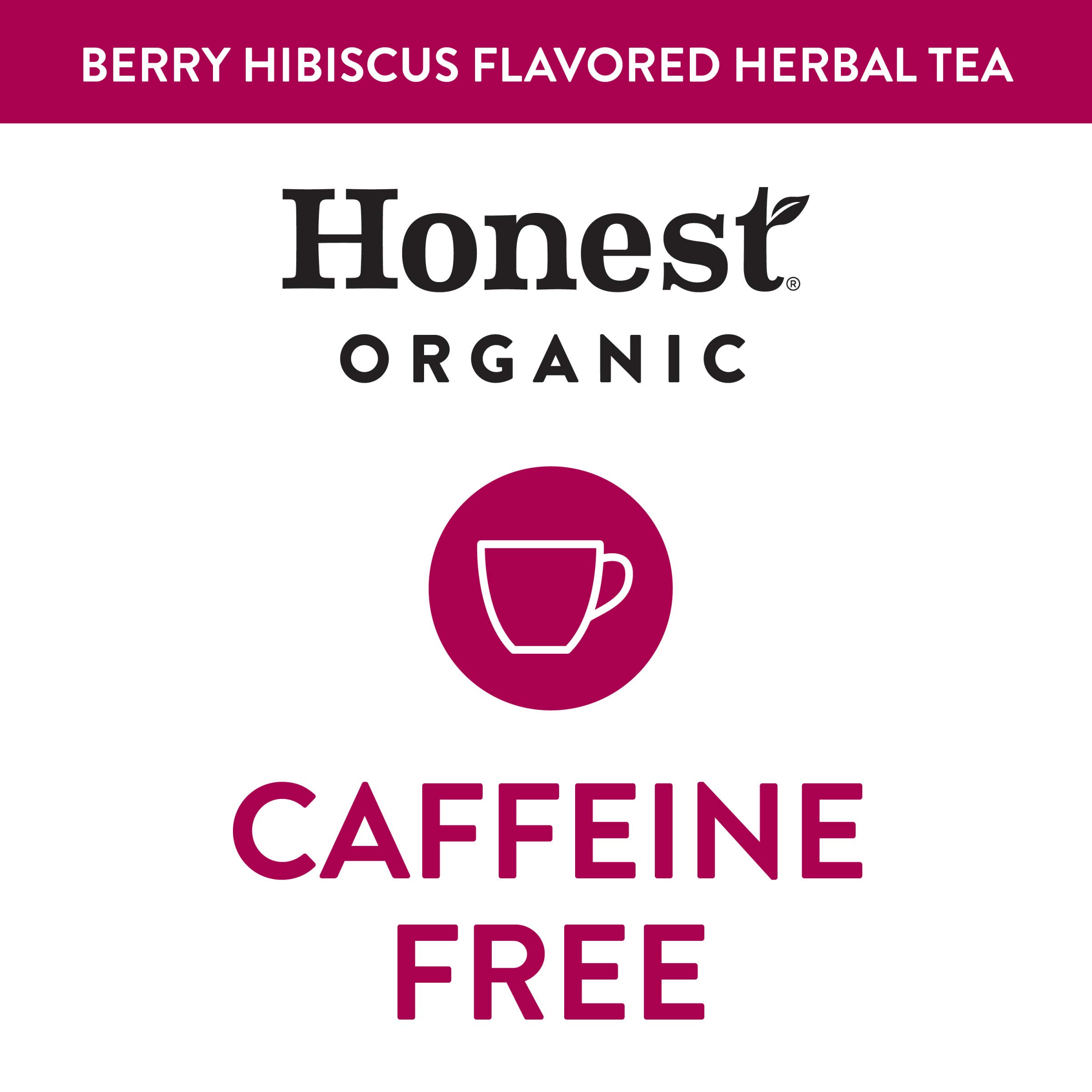 Honest tea Organic Fair Trade Berry Hibiscus Flavored Herbal Tea, 16.9 fl Oz (Pack of 12)