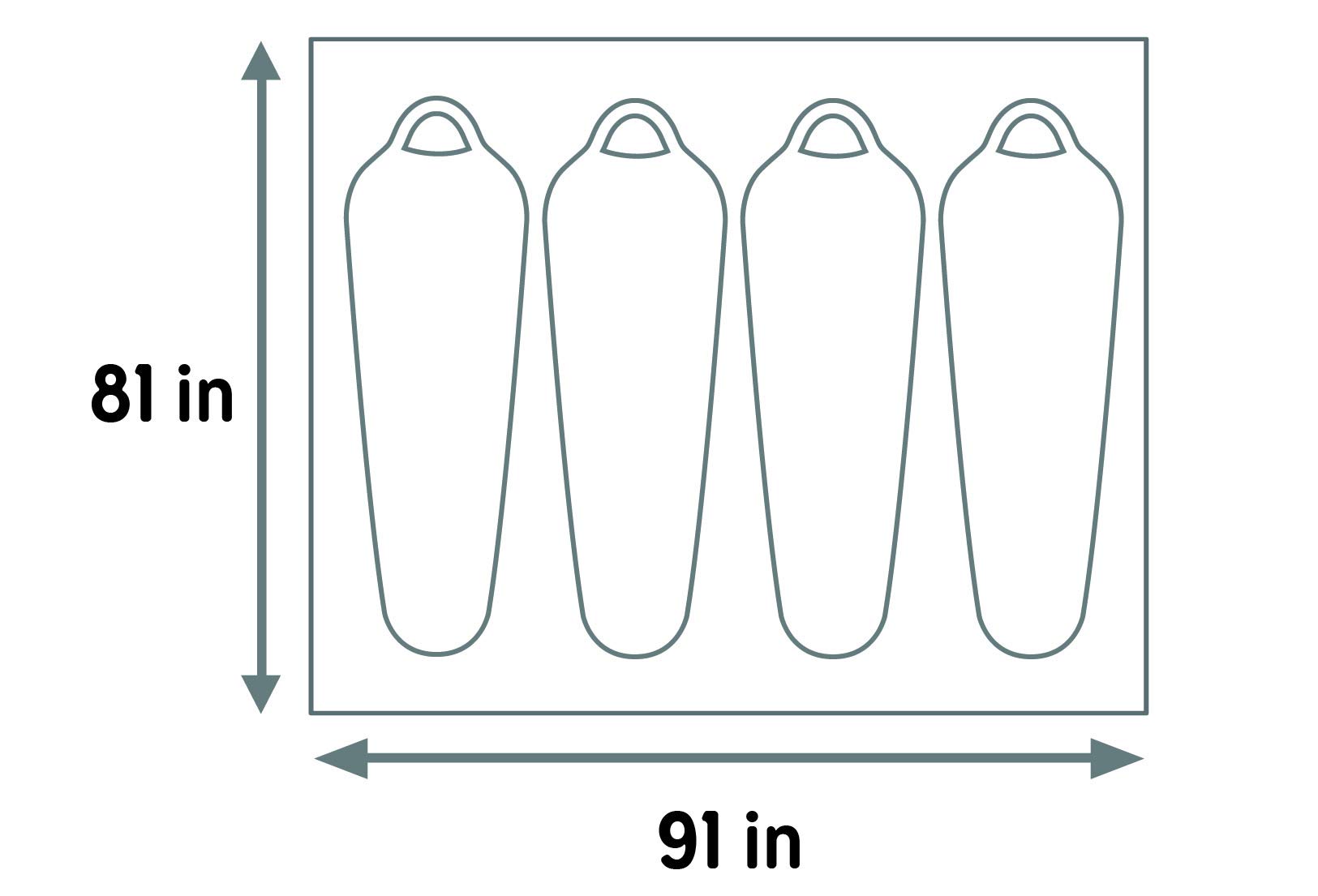 Kelty Tallboy 4 Person Tent + Tent Footprint Bundle