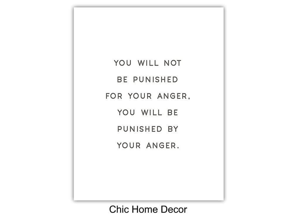 Inspirational Buddhism Quotes Set - Zen Home Decoration Wall Art Decor for Living Room, Yoga Studio, Office - Unique New Age Gift for Buddhist, Meditation Instructor - 8x10 Buddha Prints - Unframed