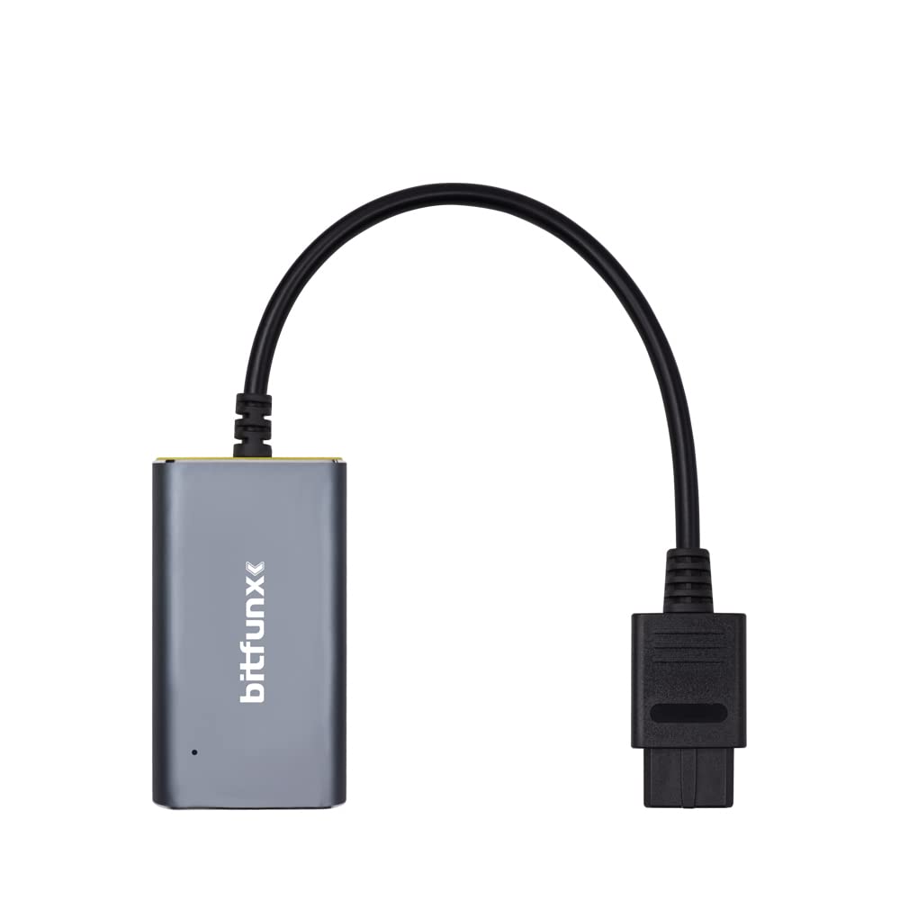 Kacenray HDMI Adapter for N64 / SNES/SFC/NGC, Support 2X Line Doubler and S-Video/Composite to HDMI, Video Game HDMI Converter for Nintendo 64, Super Nintendo, Super Famicom and Gamecube