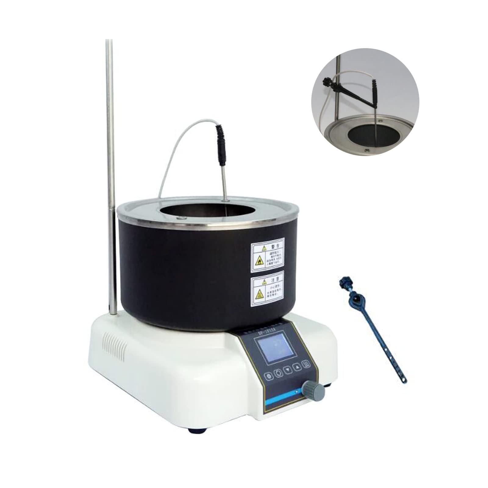 Magnetic Heating Stirrer, SHengwin 2L Lab Stirring Machine 110V Lab Thermostatic Water Bath Mixer