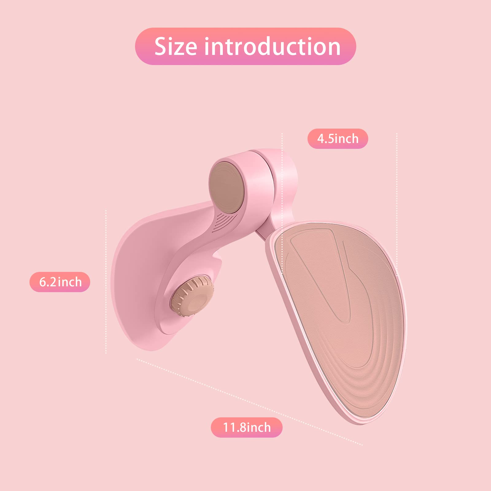 Jesonten Pelvic Muscle Exerciser,Kegel Exercises Device, Thigh Master ,Hip Trainer for Buttocks Correction, Inner Thigh Exerciser, Postpartum Pelvic Repair, Pink