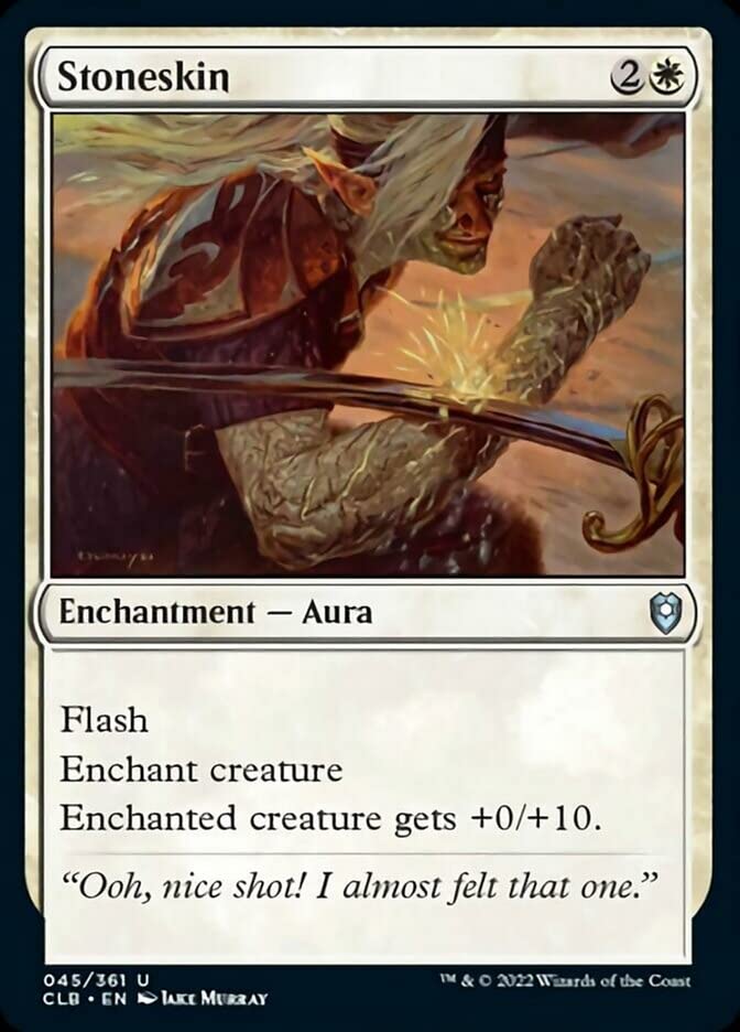 Magic: the Gathering - Stoneskin (045) - Foil - Battle for Baldur's Gate