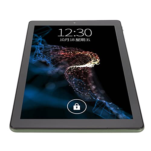 HD Tablet, 8800mAh 10.1 Inch Tablet Front 5MP Rear 13MP Green 6GB 128GB Reading for Android 11.0 (US Plug)