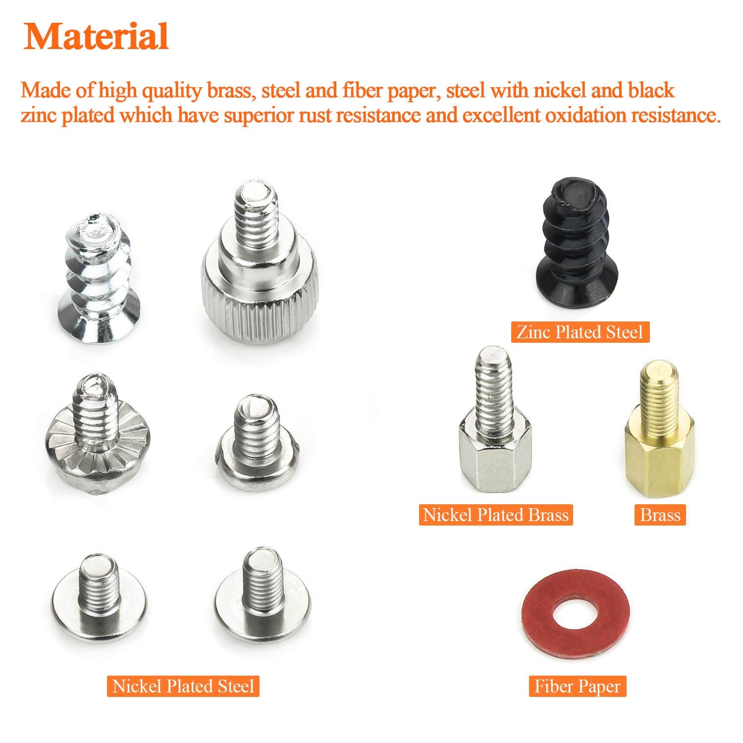 HELIFOUNER 810 Pieces Computer Standoffs Screws Assortment Kit with a Screwdriver