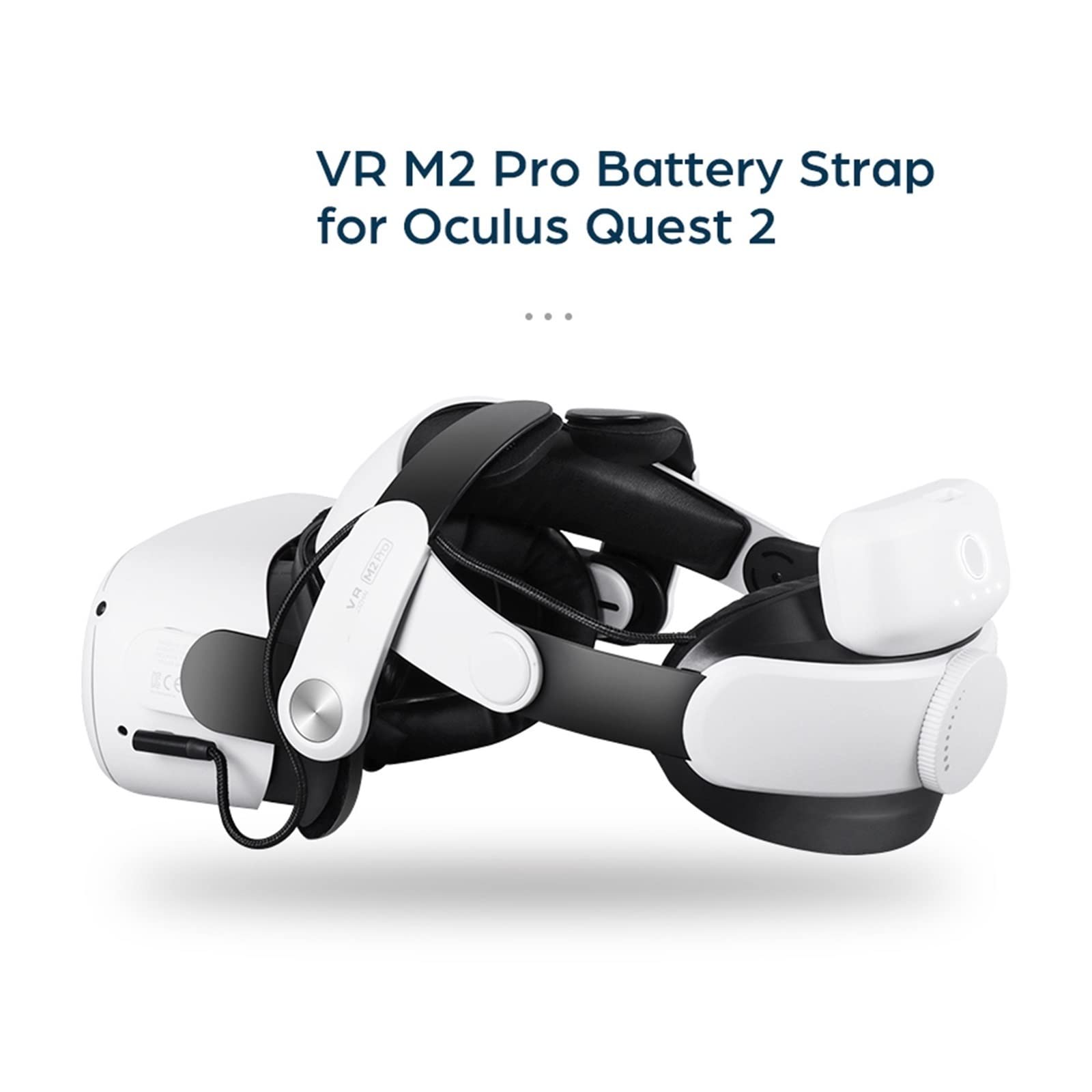 M2 Pro Battery Strap for Oculus Quest 2 Elite Halo Strap B2 Battery Pack F2 Air Fan No Fog Interface C2 Carrying Bag Case (Color : Set1)