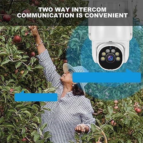 Solar Security Cameras Wireless Outdoor, 1080P 355° View Battery Powered 2 Way Talk Outdoor Camera, Night Vision, AI Human Detection, for Home Security