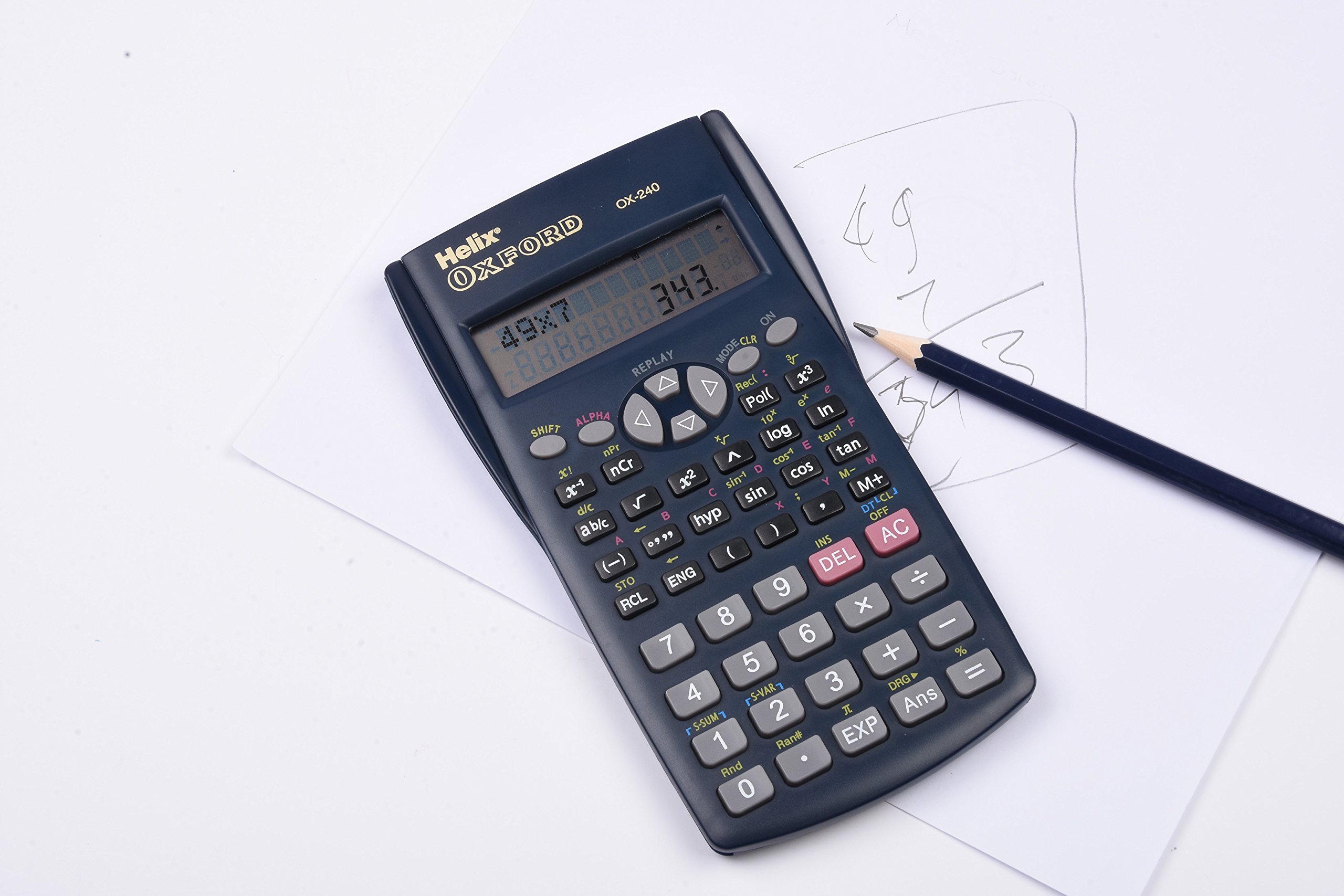 Helix RC2072 Oxford Scientific Calculator,Black,22 x 14 x 2.2 cm