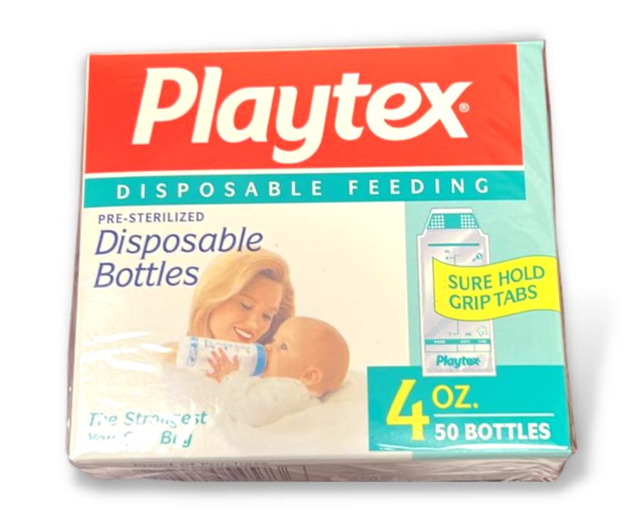 Playtex ULTRASEAL Disposable Baby Bottle Liners 4oz - 50 Pieces per Box - Pack of 3 Boxes