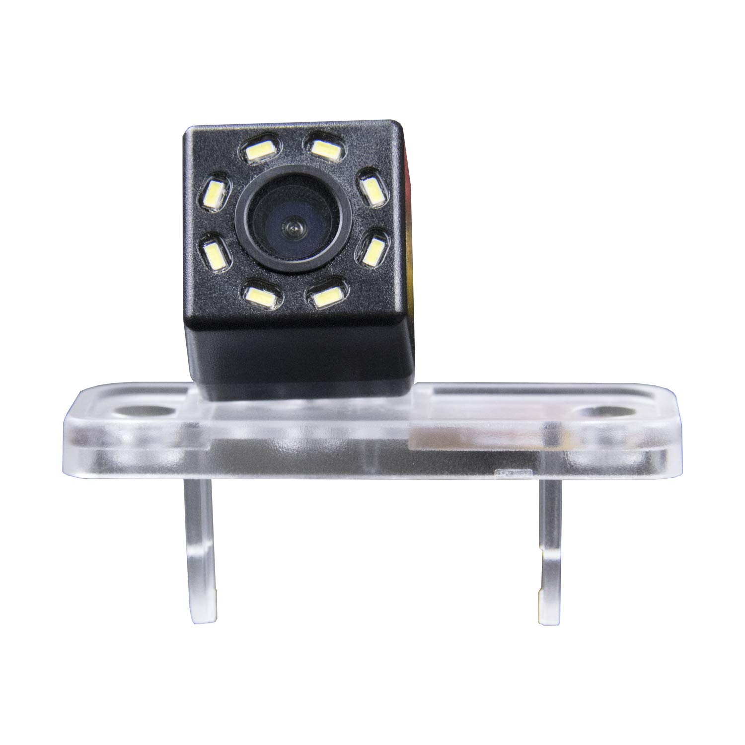 HD 720p Backup Camera, Waterproof Rear-View License Plate Rear Reverse Parking Camera for Mercedes/Benz C/E/CLS-Class W203 W211 CLS 260/300 /350/400 W219 W218 (A=65x25 mm Down Round Edge)