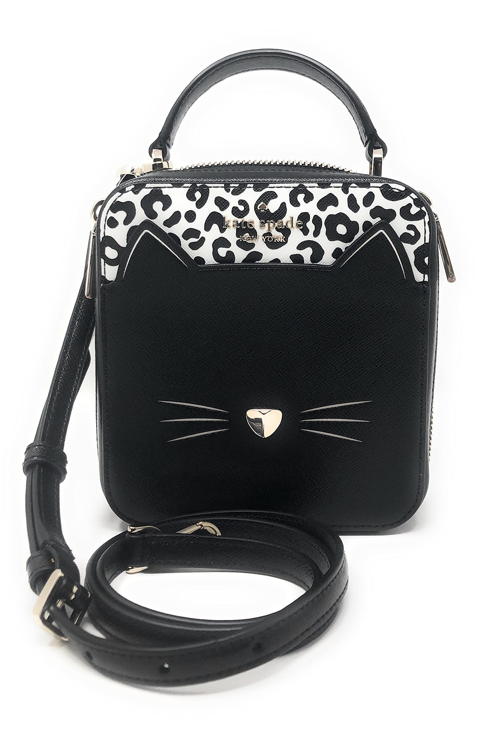 Kate Spade New York Daisy Vanity Meow Crossbody Bag - Black