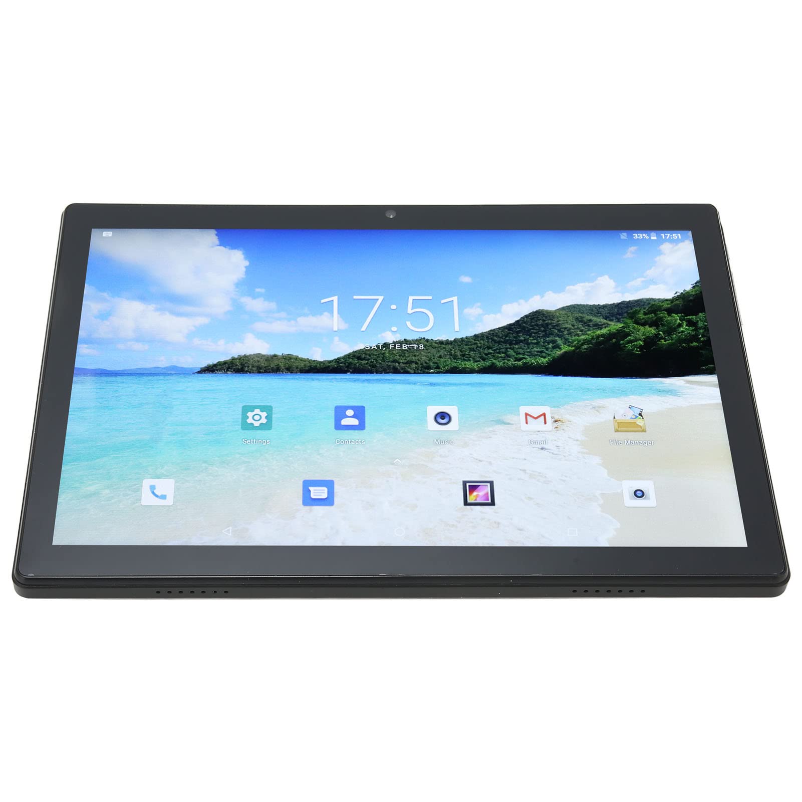 Honio Office Tablet, 8GB RAM 256GB ROM 10.1 Inch FHD Tablet PC Black (US Plug)