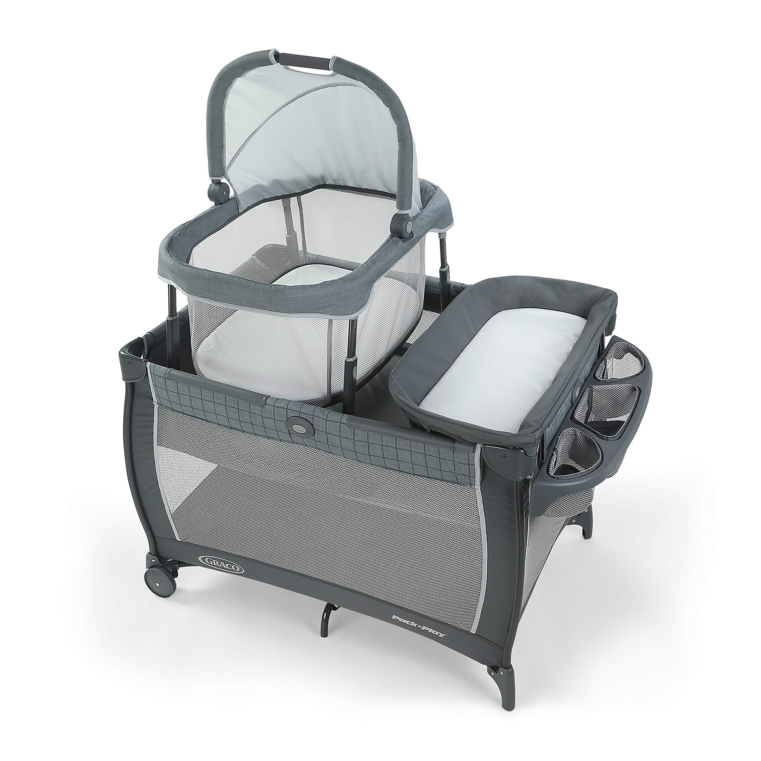 Graco Pack 'n Play Day2Dream Travel Bassinet Playard Features Portable Bassinet Diaper Changer and More (Alaska)