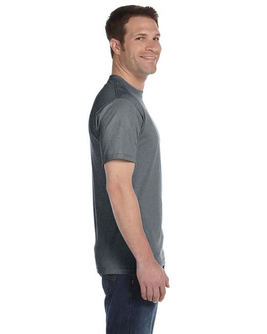 Hanes Men's T-Shirt Pack, Essential-T Cotton T-Shirt, Oxford Gray, Large, 4-Pack