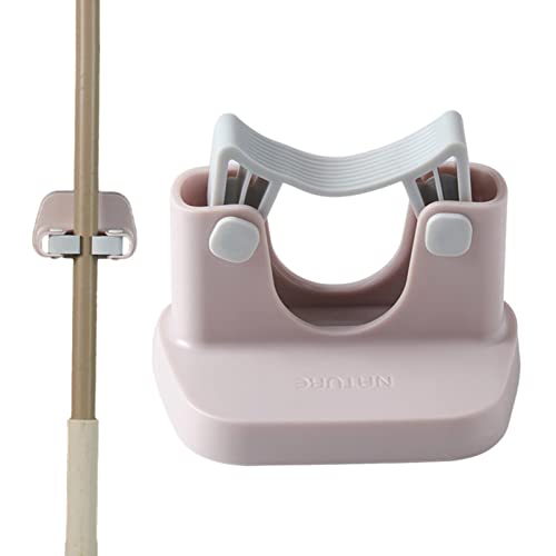 Mop Holder Wall Mounted, Mop Broom Organizer for Home, Broom Holder Mop Hanger Wall Mount Metal Organization Garage Storage System Garden Kitchen Tool Organizer Caneem