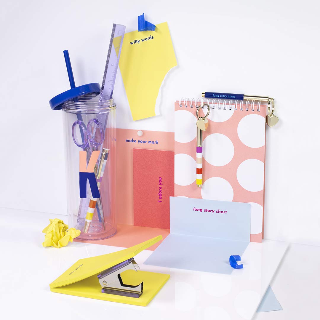 Kate Spade New York Stacked Notepad Set of 3, Cute Notepads Have 75 Sheets of Paper, Small Medium and Large Note Pads, Dog Party