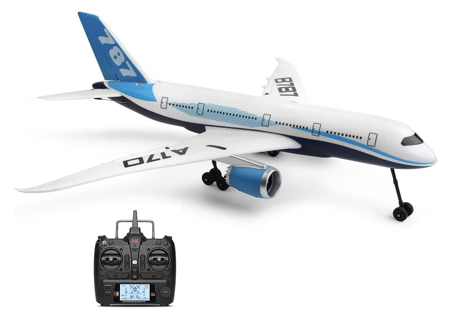 WLtoys XK A170 RC Airplane, 2.4GHz 4CH Remote Control Airplane with 3D/6G Mode Switchable 6-Axis Gyro, Brushless Motor - RC Toy Vehicle for Adults (HELIDIRECT)
