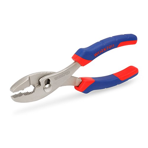 WORKPRO Pliers Set 4-piece Locking Plier Slip-joint Plier Groove Joint Pliers and Adjustable Wrench Home Maintenance Tool Kit