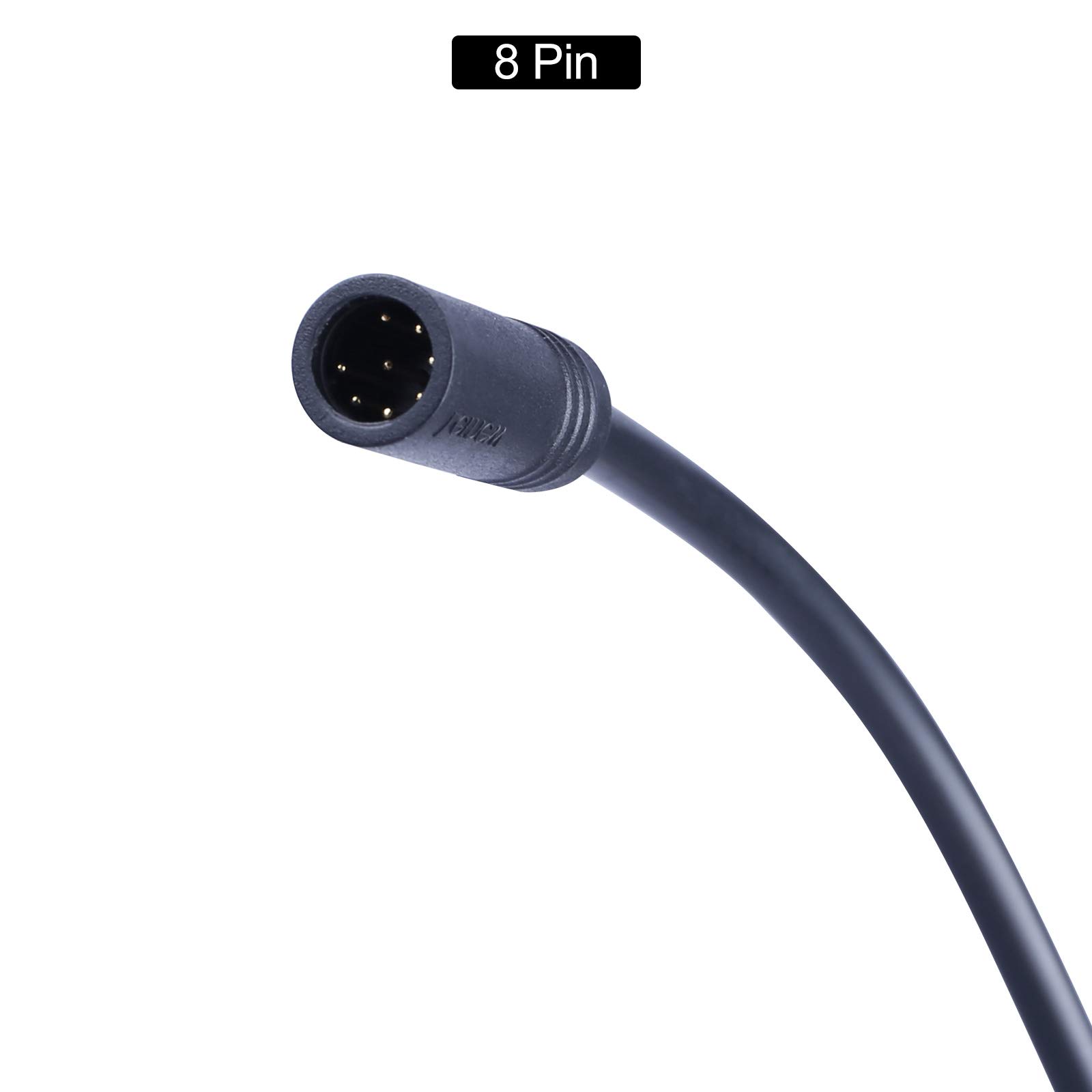 Greenergia Ebike 1T4 Harness Extension Cable 8 Pin Plug Connector for BBS/BBSHD Motor Conversion Kit (8pin extnesion (60cm))
