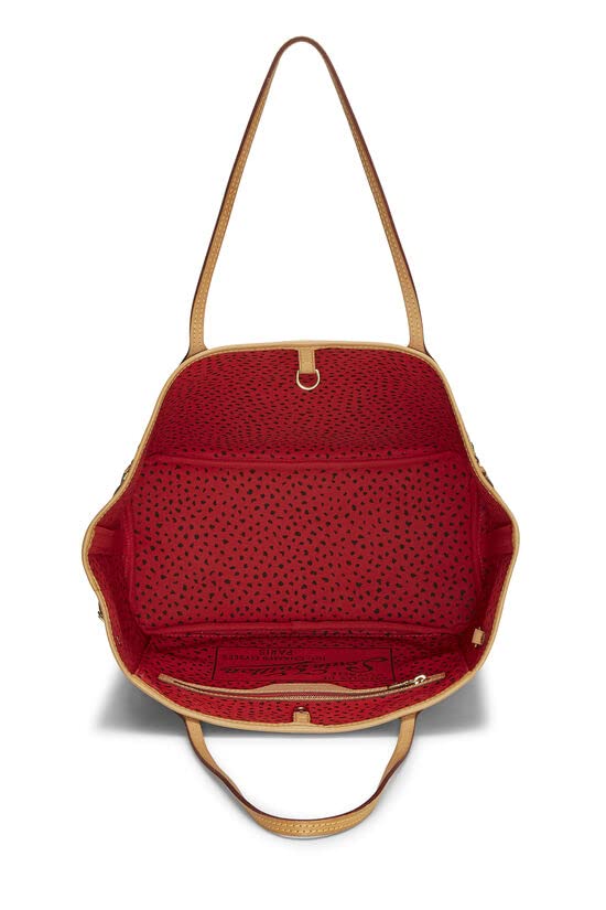 Louis Vuitton, Pre-Loved Yayoi Kusama x Red Monogram Dots Infinity Neverfull MM, Red