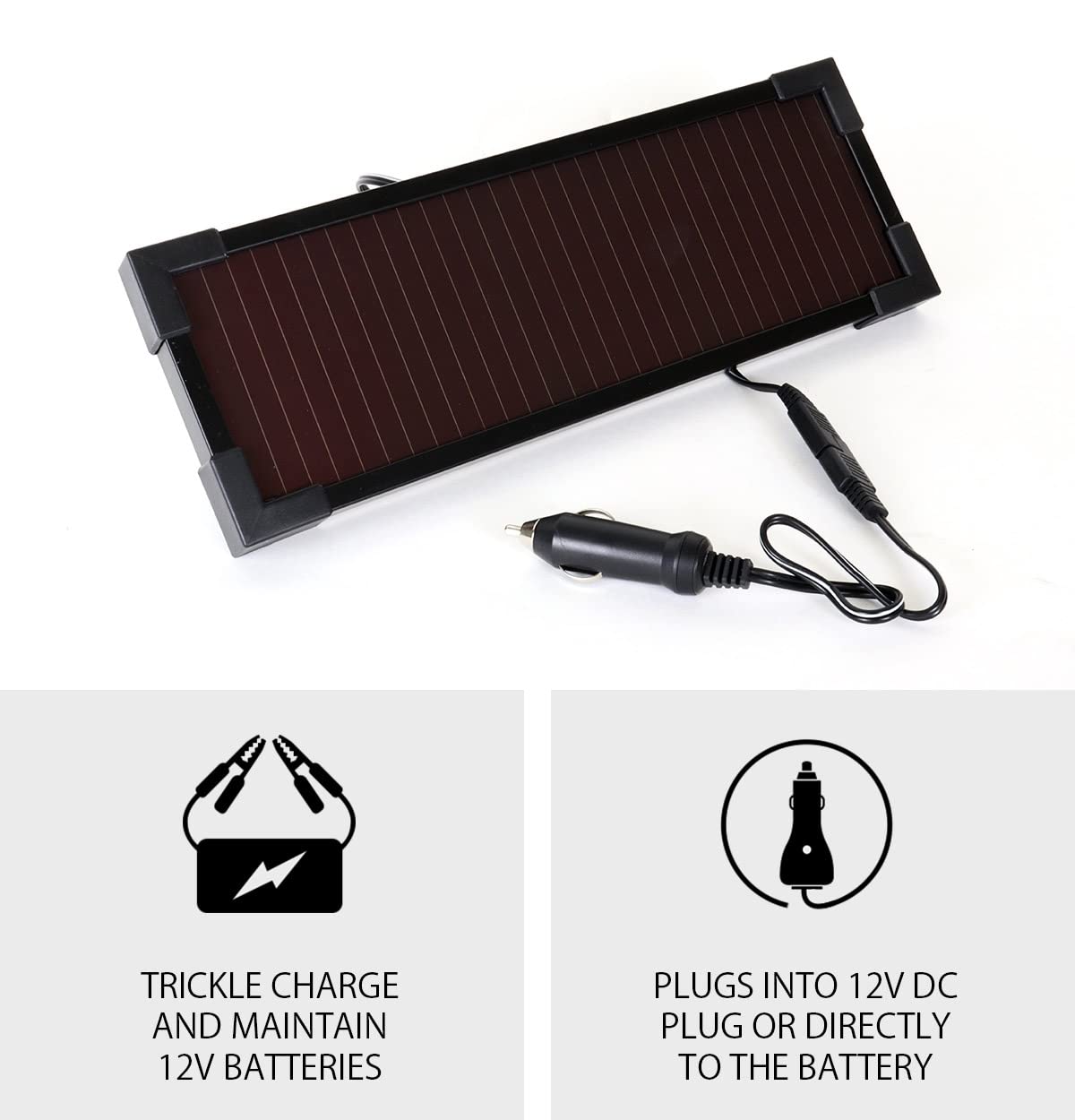 Koolatron 402333 12V 1.8W Solar Trickle Charger