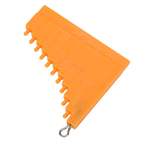 LBEC Fishing Hair Gauge ABS 11 Scales Orange Knot Pulling Tool Carp Fishing Accessories UserFriendly for Outdoor Activities