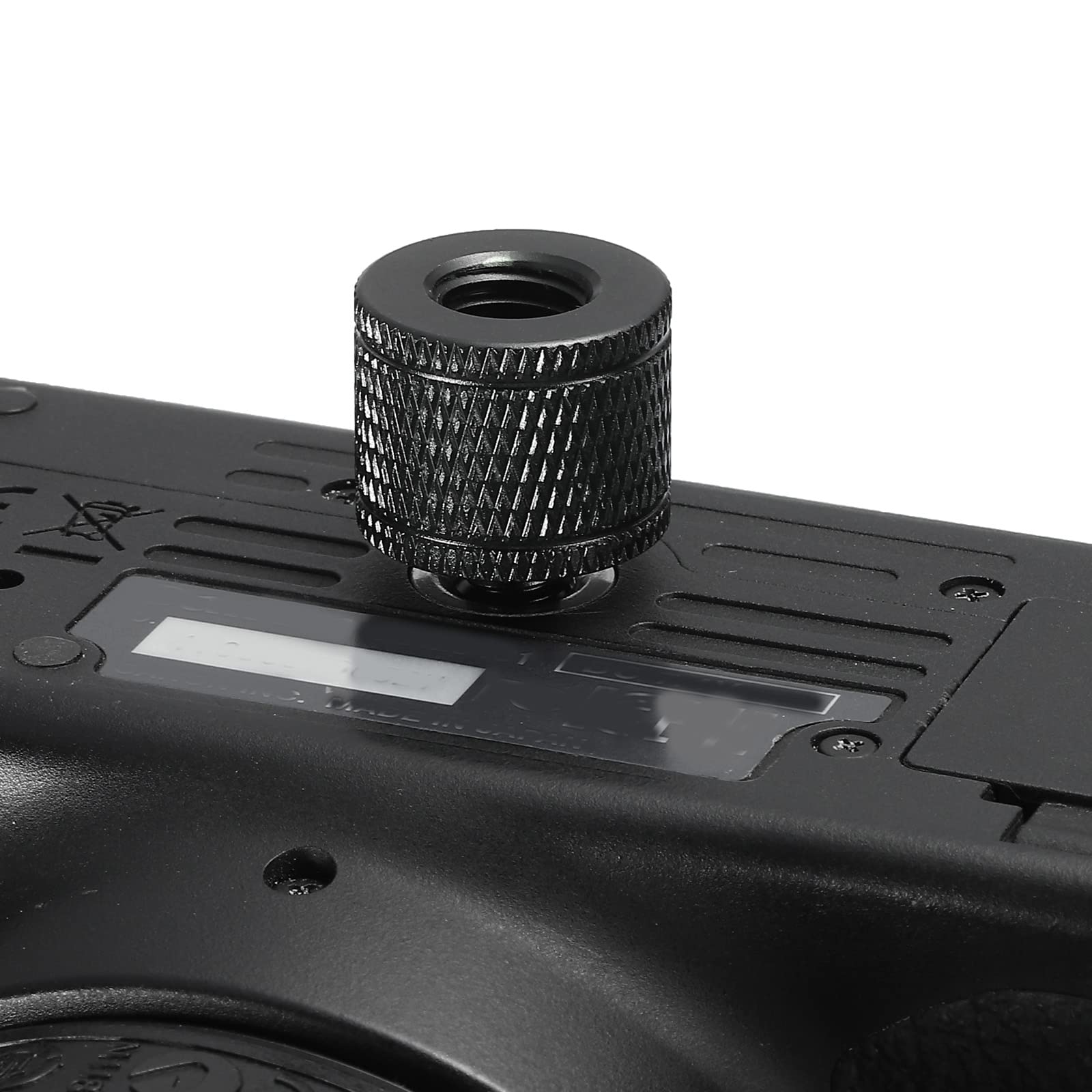 MECCANIXITY Mic Stand Adapter M6 Female x 1/4 Male Camera Screw Thread Adapter for Microphone Tripod Stand Black