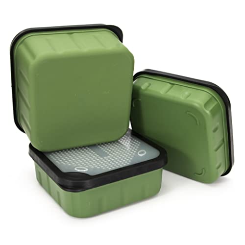 KANTANZE Bait Boxes Maggot Fishing Tackle Case Carp Shatterproof Bait Kit Storage Organizer,S