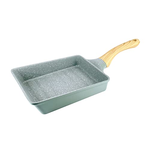 LIANGCHUANG Omelette Pan Nonstick Tamagoyaki Egg Pan , Retangle Frying Pan with Non-Stick Coating for Sandwich , Pancake , 8in L X 6in D X1.6in H YL2002 Rectangle frying pan