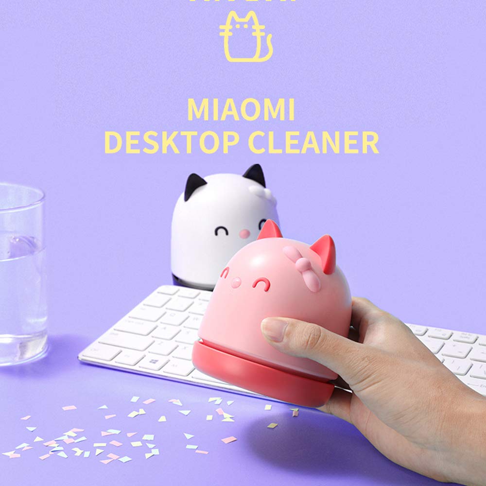 Kikunum Portable Vacuum Cleaner Mini Vacuum Collector,High Efficiency Detachable Mini Vacuum Cleaner USB Charging, No Dead Angle Cleaning, Best for Cleaning Dust/Crumbs/Computer Keyboard