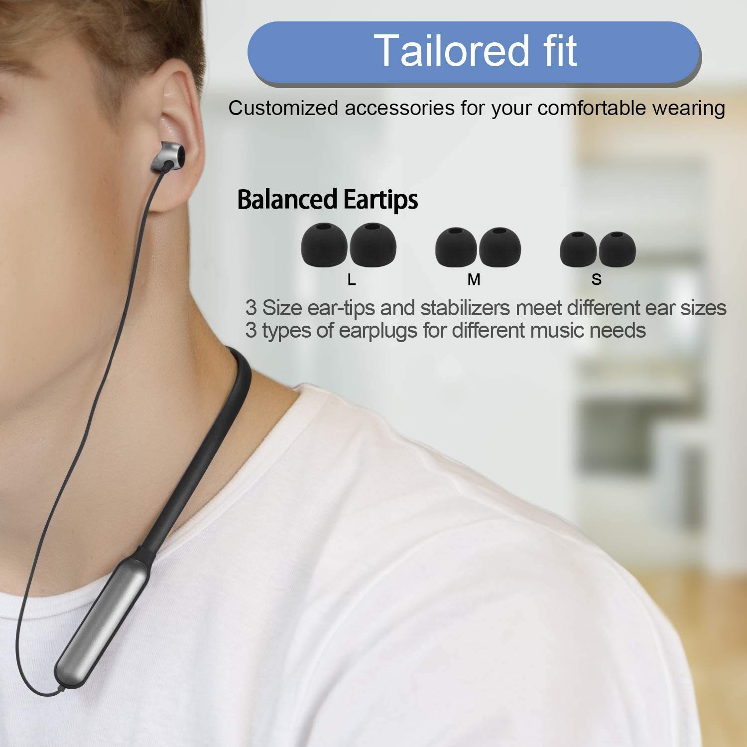 Golvery Bluetooth 5.0 Headphones w/FastStream 40ms Low Latency for TV Watching, HiFi Stereo Wireless Sport Headset Earbud Earphone w/Mic, CVC6.0 Noise Cancellation, 16H Playtime, Pair to Transmitter