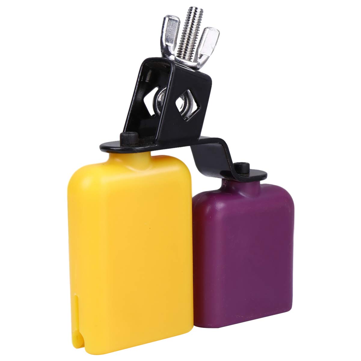 HEALLILY Drum Jam Block Set Drum Block Set Plastic Latin Percussion Block High and Low Tones Cow Bells Instrument Accessory ABS Latin Percussion Instrument Kit
