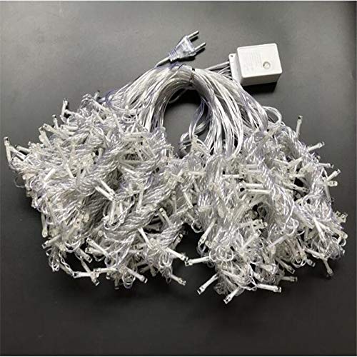 hhxiao String Light 62.5m 480led Curtain Fairy String Light Christmas Light Outdoor Home Garden Birthday Party Courtyard Wall Bedroom Decoration