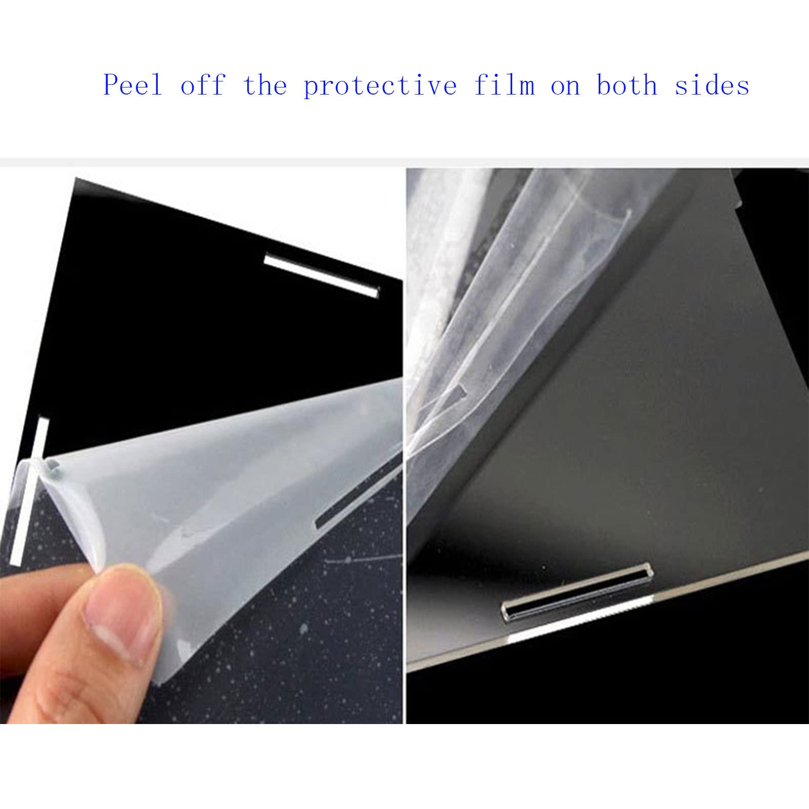 LYHY Clear Acrylic Display Case-Assemble Countertop Box with Black Base for Display-Clear Display Box,Dustproof Protection Showcase for Action Figures Toys Collectibles (10x10x10)